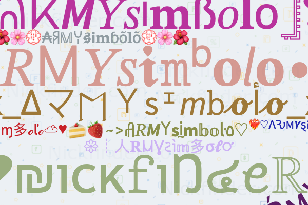 Nicknames for ARMYsimbolo: ARMY símbolo