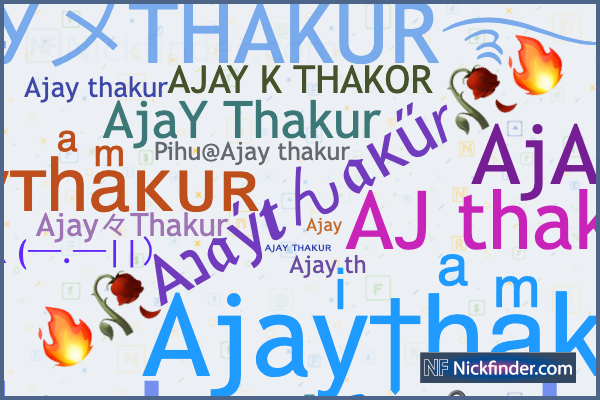 Thakur Name Logo