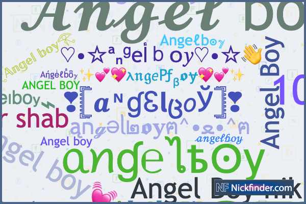 The Name Angel In Glitter