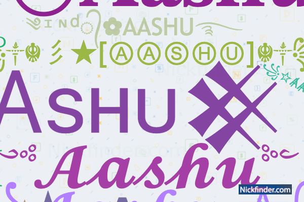 Aashu Name Logo Profile For ASHU
