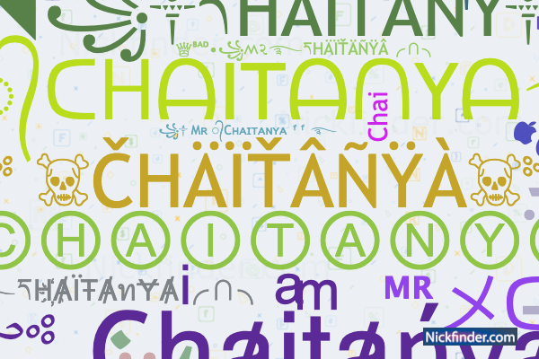 Chaitu Name Logo Chaithanya Name Meaning
