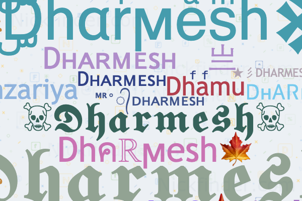 Dharmesh Name Logo Dharmesh Art In Kalwa Thane, Thane Best Desk Name
