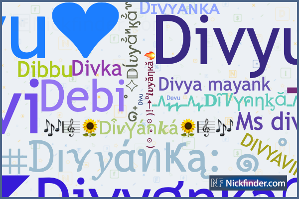 Divya Name Letters