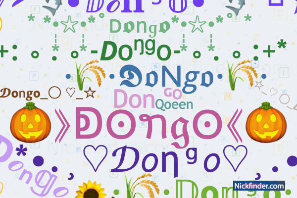 Apodos para Dongo: D O N G O, La, CERDAS, CREDAS, Donggo
