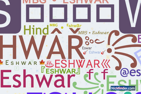 Eshwar Name Logo Explore Eshwar: Meaning, Origin & Popularity
