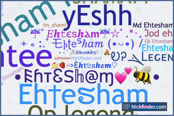 Ehtesham Name Logo