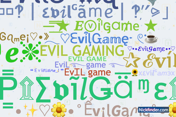 Evil Game Names