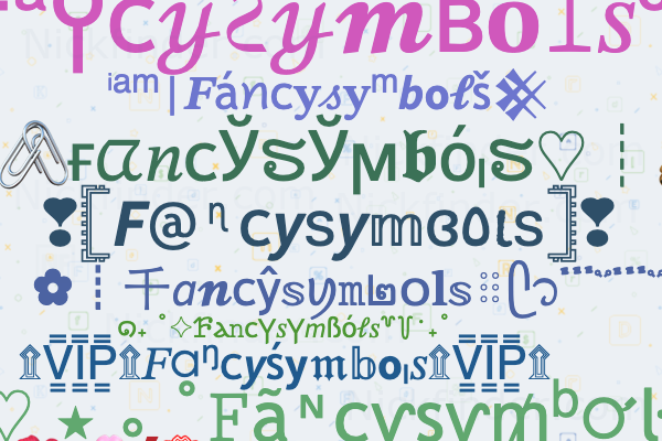 Nicknames for Fancysymbols: ALISH. Mgr. Ff, Hashira, Mgrnee