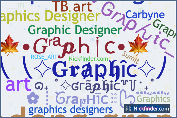 Nicknames for Graphic: Graphic designer, lonely, Graphics Designer ...