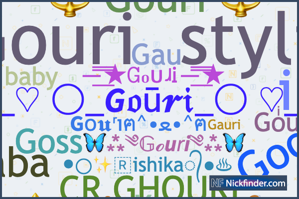Gouri Name Logo