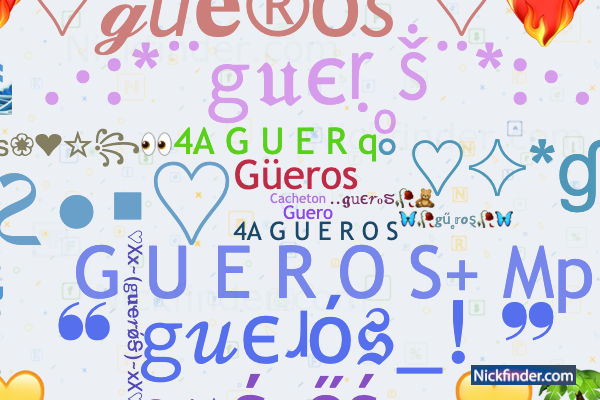 Apodos para Gueros: Guero, Cacheton, Güeros, Lorax, Güeros y gordos