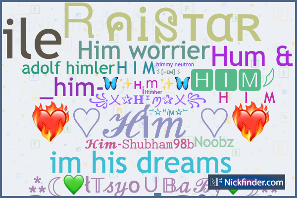Nicknames for Him: ♡︎ʜɪᴍ♡︎, ㅤㅤㅤㅤㅤㅤ ㅤᴴᴵᴹ, 𝓱𝓲𝓶 ♡₊˚🪐・₊ , ×͜× ᴄ͢͢͢ʀɪᴍɪɴᴀʟ★࿐,