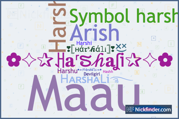 Harshali Name Logo HARSHALI GHADIGAONKAR Rare Earth Brands LLP