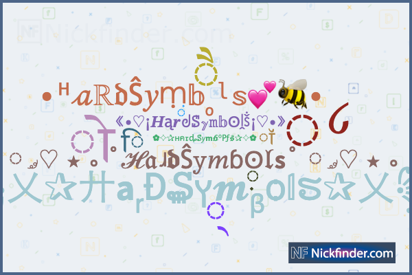 Nicknames for HardSymbols: ♥️Hard Symbols, Creamoon, Symbols