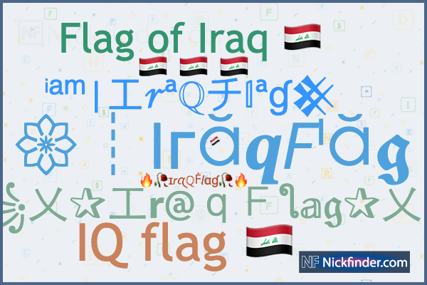 Nicknames for IraqFlag: 🇮🇶 🇮🇶 🇮🇶, Flag of Iraq 🇮🇶, 🇮🇶, IQ flag 🇮🇶
