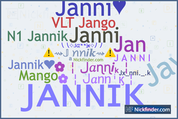 Nicknames for Jannik: ᴊᴀɴɴɪᴋ, Janni, Jay, Jan, ᴵᴬᴹ 𝔍ãϞϞї𝒌