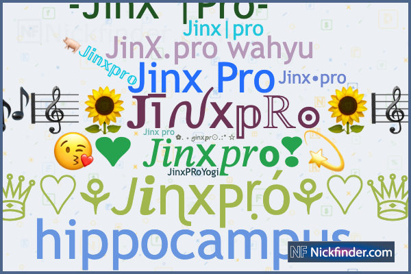 Nama panggilan untuk Jinxpro: -JinX*|Pro-, Jinx Pro, JinX.pro wahyu ...