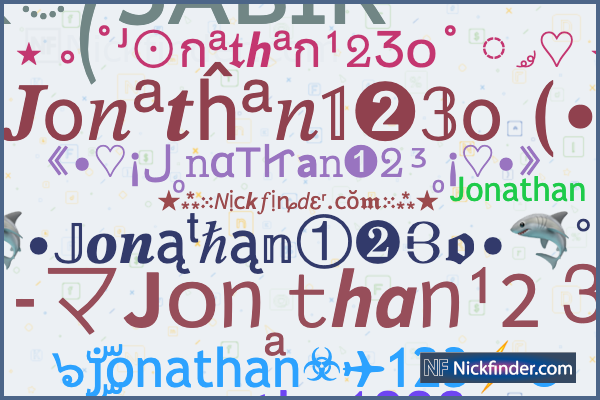 Apodos para Jonathan123o: Sᴋ᭄Sᴀʙɪʀᴮᴼˢˢ, natha1998, Jonathan, 『ɴᴇғᴛ』·丂ㄚ ...