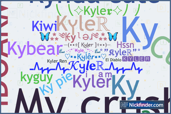 Nicknames for Kyler: Ky Ky, Kiwi, Ky, Ky my guy, My crush