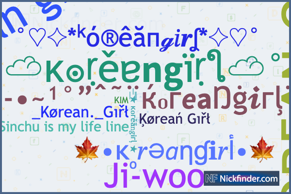 Korean Nicknames For Girls