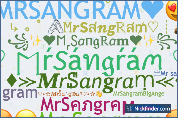 Sangram Name Logo