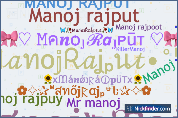 Manoj Name Themes