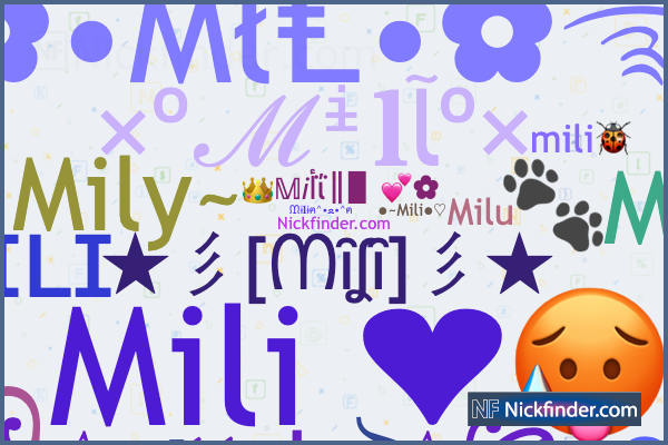 Mili Name Logo