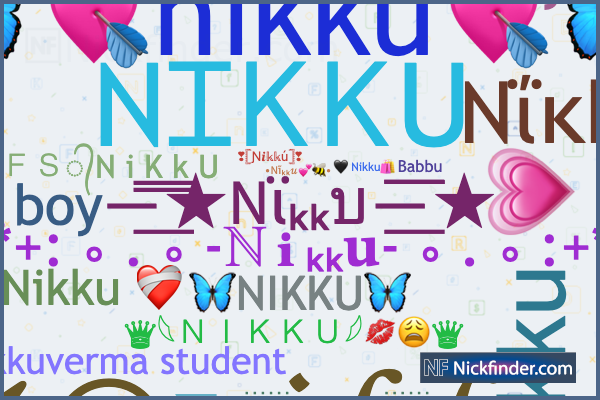 Nikku Name Logo Nikki D. May Art + Design