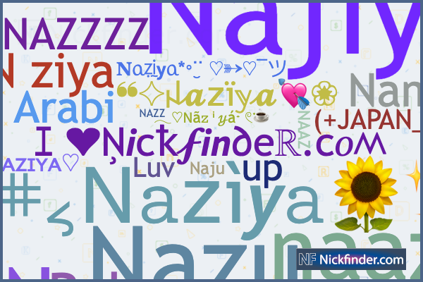 Naziya Name Logo