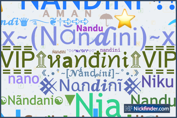 Nandani Name Logo