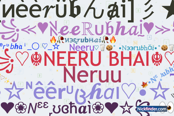 Neeru Name Logo