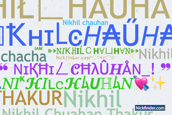 Nikhil Name Style