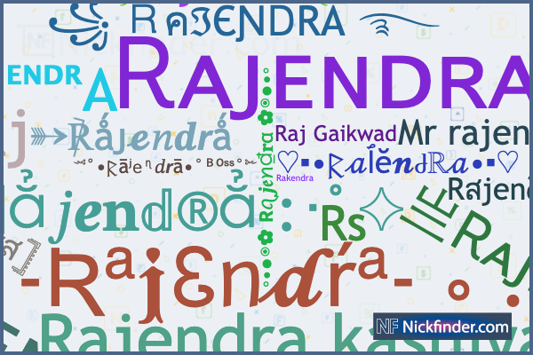 Rajendra Name Logo Pin Van Surbhi Gupta Op Rajendra Prasad