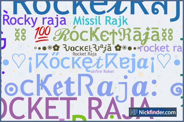 Rocket Raja Logo Nicknames For ROCKETRAJAX2: B E 4 S T 🚀, ROCKET