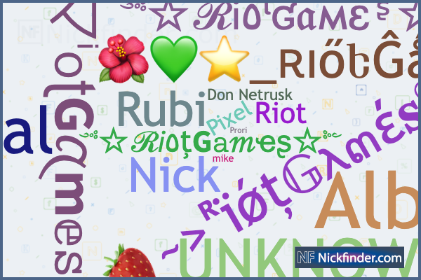Nicknames for RiotGames: UNKNOWN, Pixel, Ezreal, snoopydog, Albi
