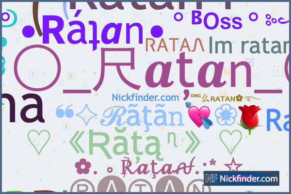 Ratan Name Logo