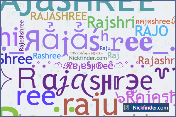 Rajshree Name Logo