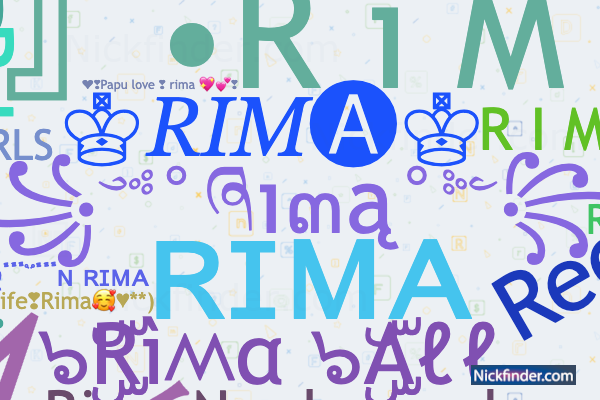 Rima Name Logo