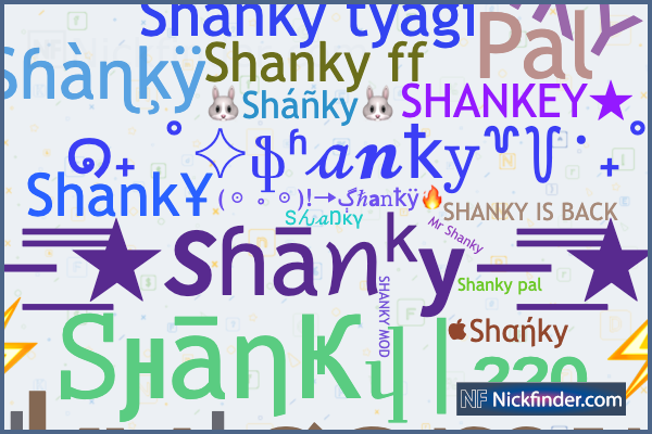 Shanky Name Logo