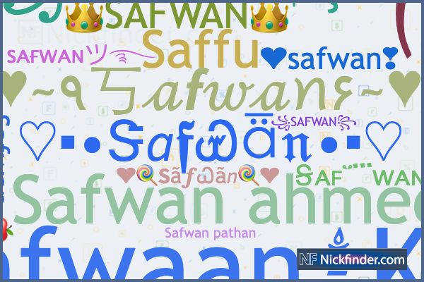 Safwan Name Logo Nicknames For SAFNAN: Safwan, Afnan, S.Afnan, S.Afnam