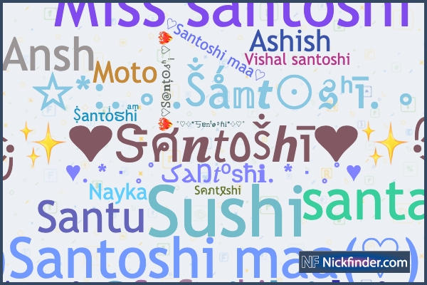 Santoshi Name Logo Explore Santoshi: Meaning, Origin & Popularity