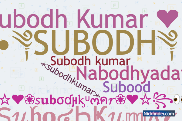 Subodh Name Logo SUBODH First Name Statistics By MyNameStats.com