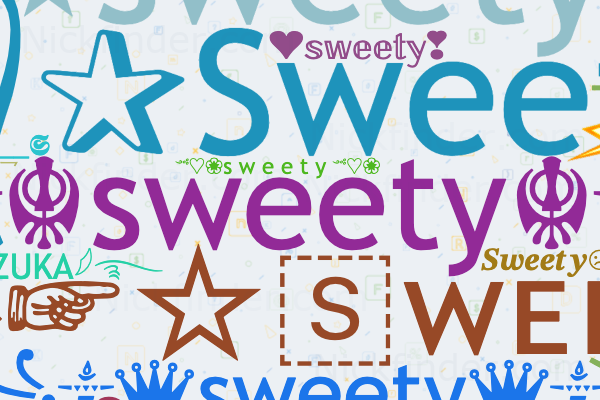 Sweety Name Logo Sweet Word Animated GIF Logo Designs