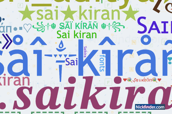 Sai Kiran Name Logo