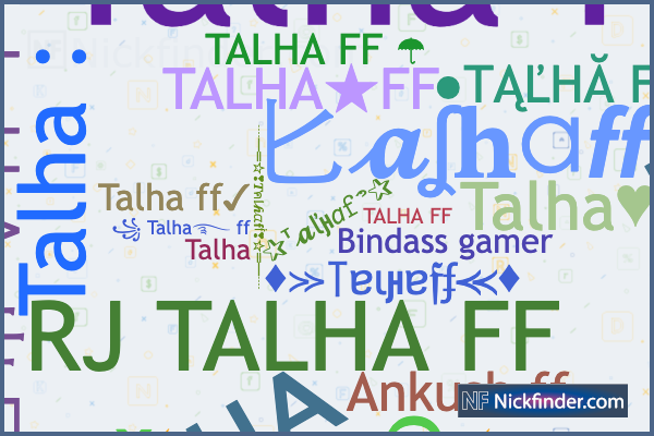 Talha Name Logo