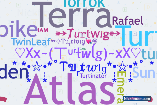 Nicknames For Turtwig Atlas Terra Twinleaf Turt Spike