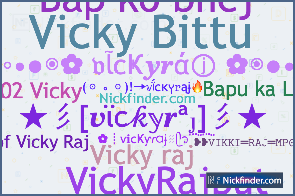 Vicky Name Style