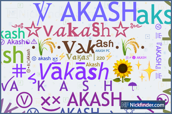 Akash Style Name Image