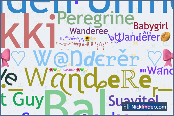 Apodos para Wanderer: Wanderee, Bal, Hat Guy, Babygirl, Akki