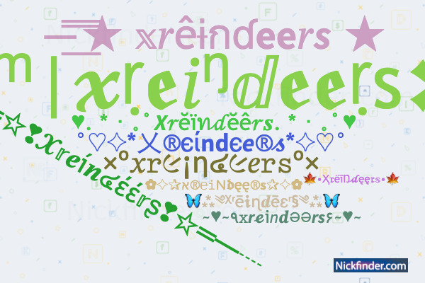 Nicknames for Xreindeers: Zaky Dominic, Kancan, Roni